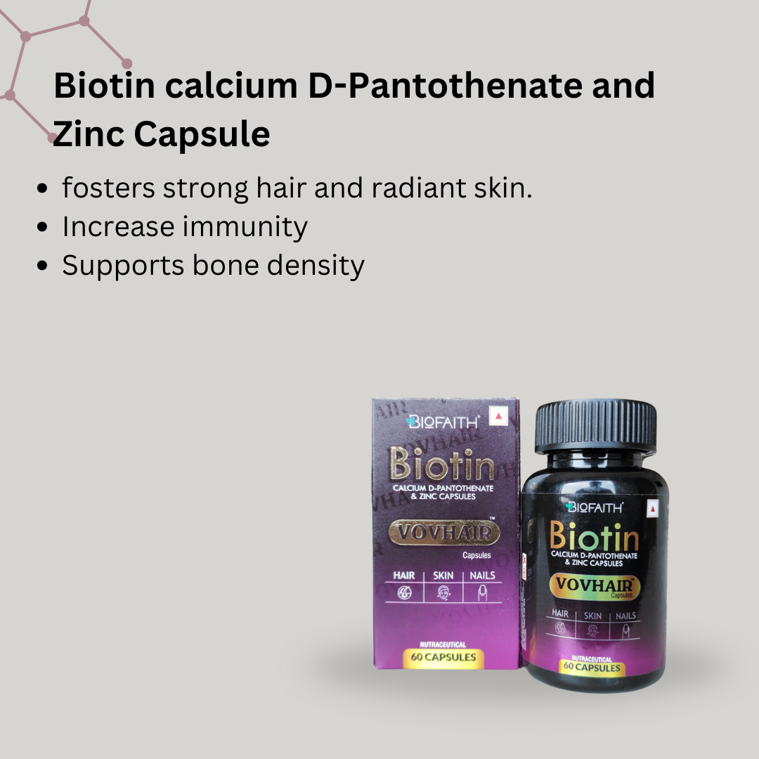 Biotin Calcium D-Pantothenate and Zinc Capsule | Nutrition for Lusciou ...